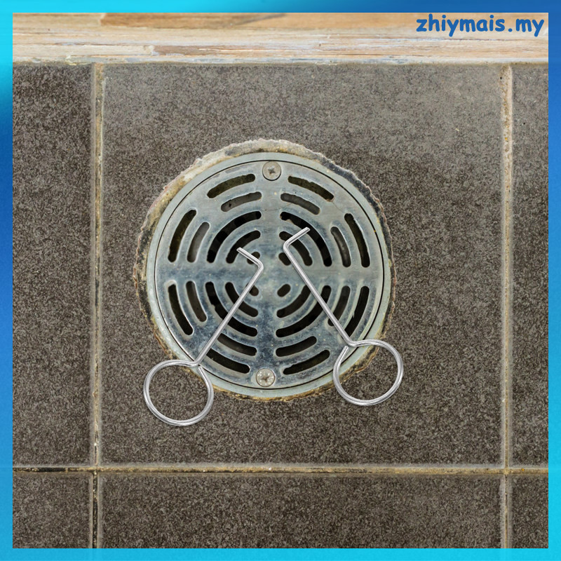 Floor Drain Handle Hook Plunger Water Trough Clog Bath Tub Removal Tool ...