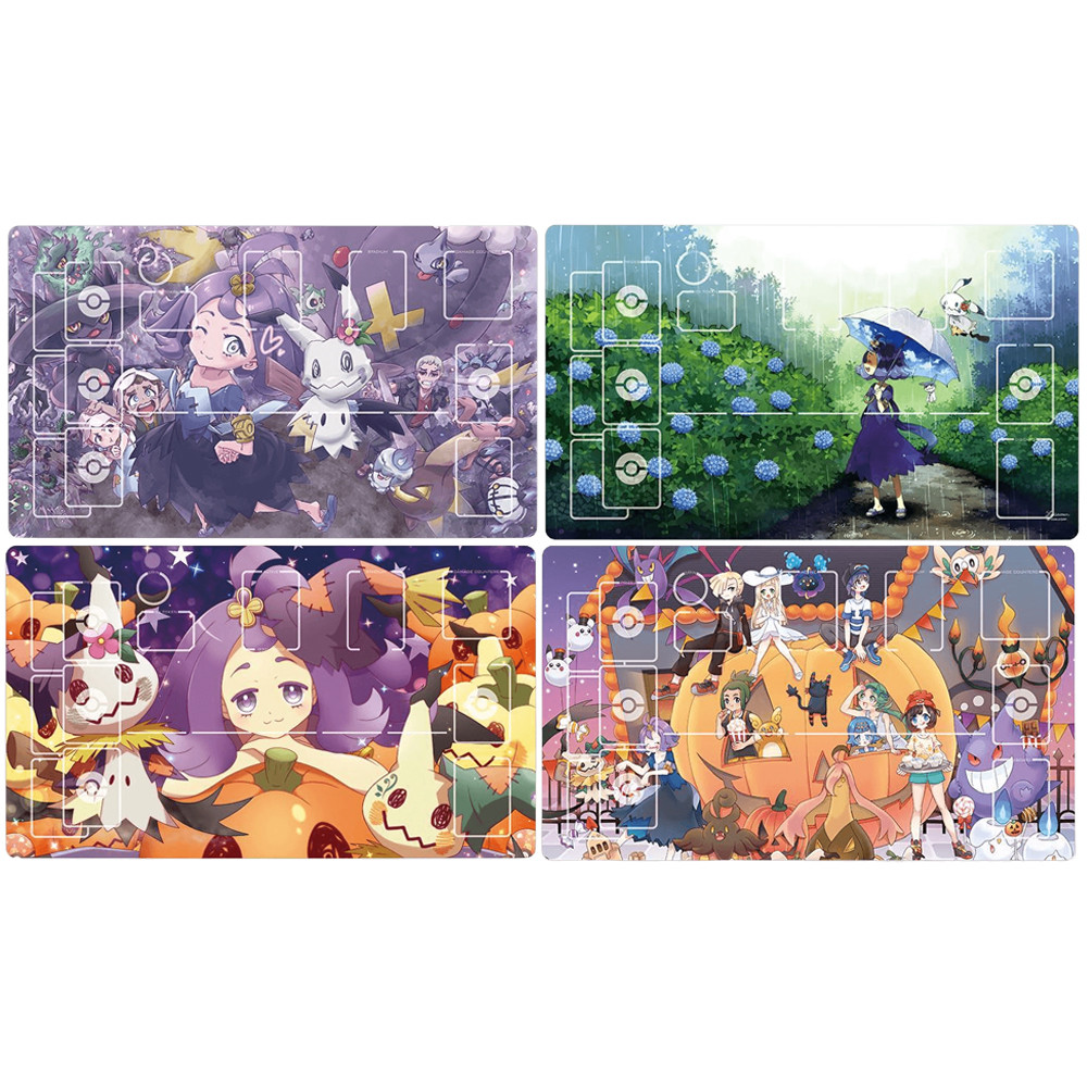 Pokemon PTCG Dedicated Game Battle Card Mat Acerola Gengar Mimikyu Anti ...