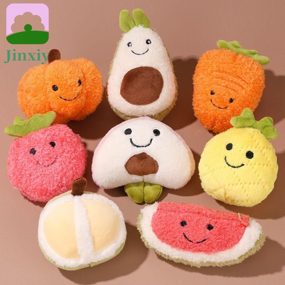 JINXIY Fruits Plush Pendants, Simulation Strawberries Banana Plushies ...