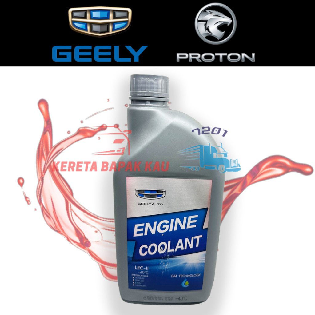 100% ORIGINAL GEELY X50 X70 Genuine Radiator Coolant 1.5L Geely Cecair ...