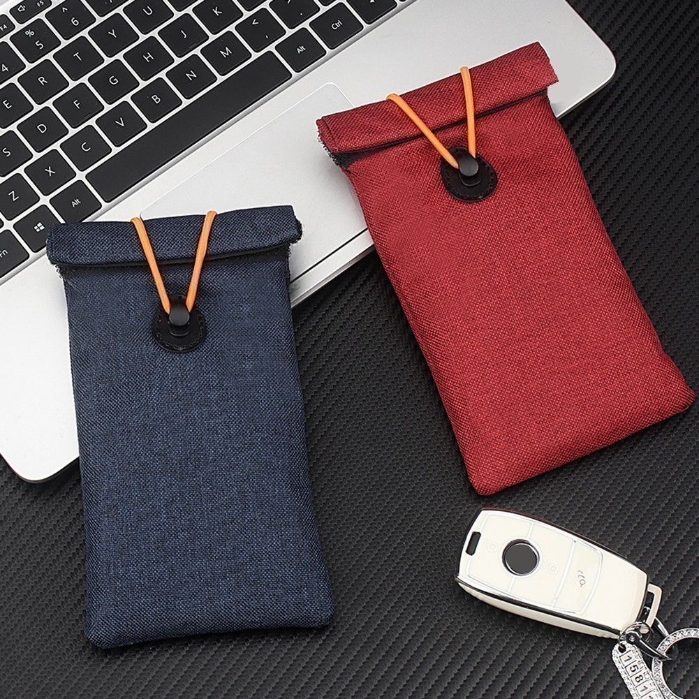 Mobile Phone Signal Blocking Bag Car Key Shielding Faraday Bag Canvas ...