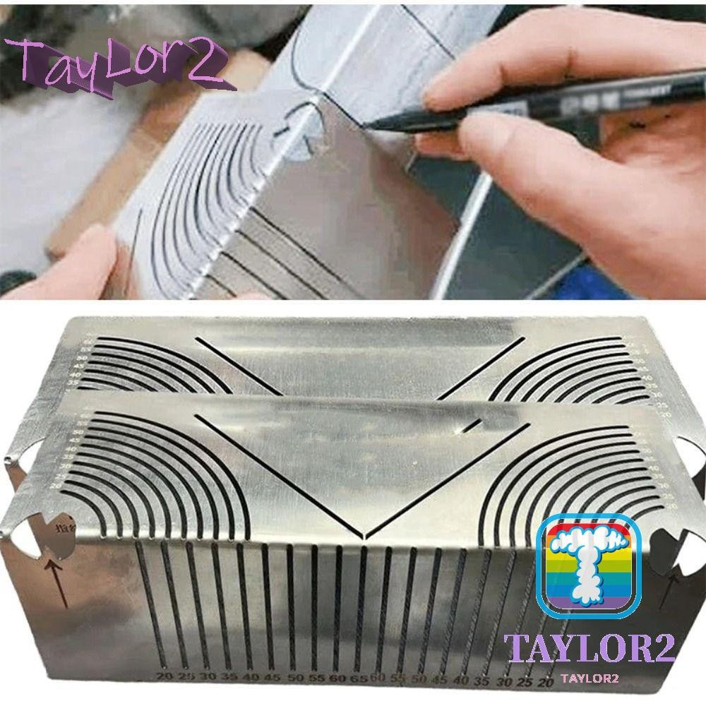 ATAYLOR Square Tube Folding Ruler, Metal Marking Stainless Steel Four ...