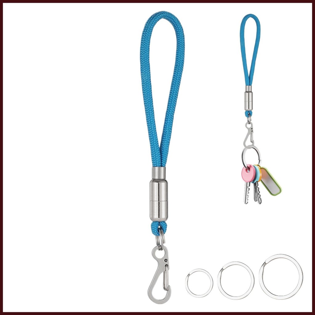 Paracord Keychain Lanyard Heavy Duty Paracord Lanyard Strap Badge ...