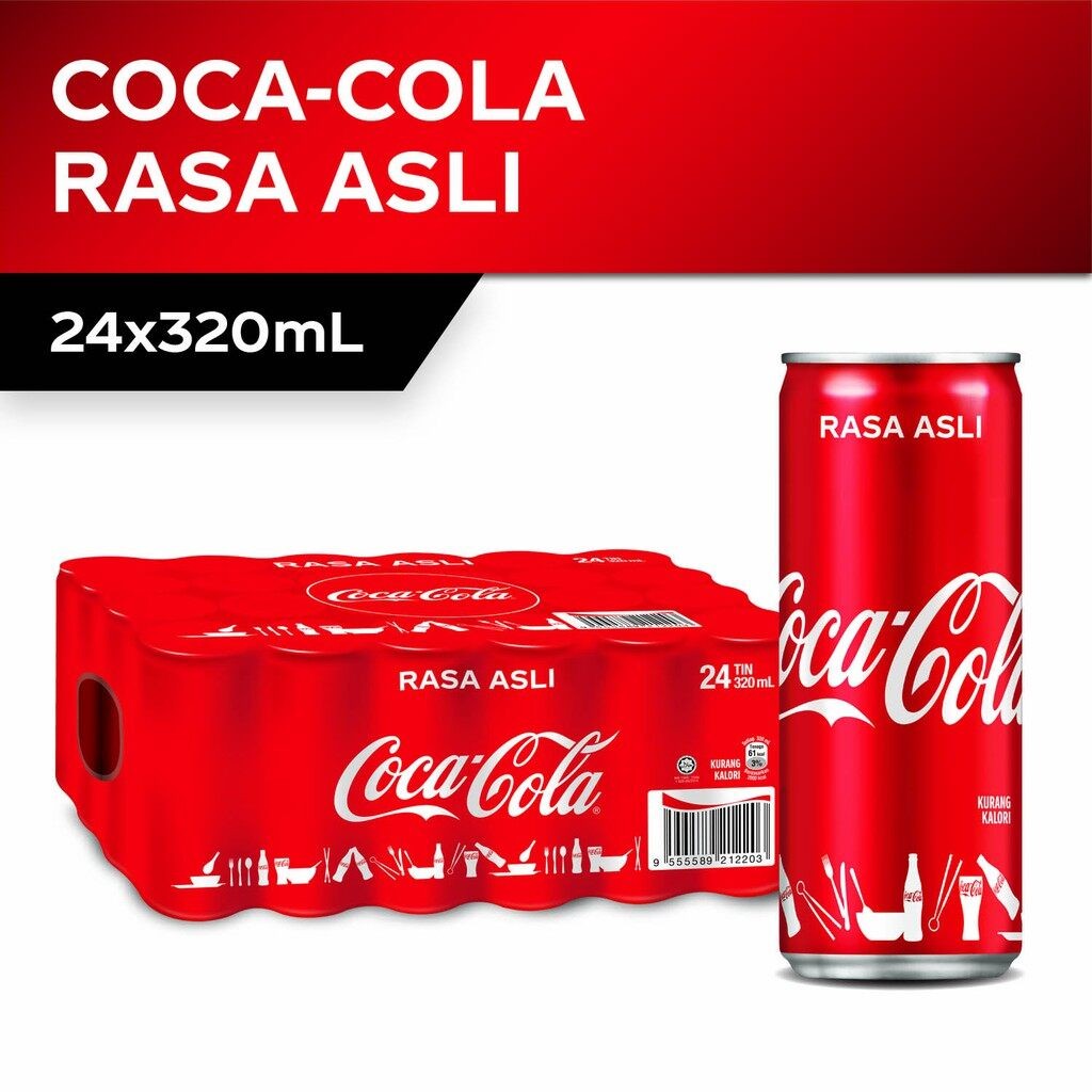 COCA COLA RASA ASLI (24CAN x 320ML) | Shopee Malaysia