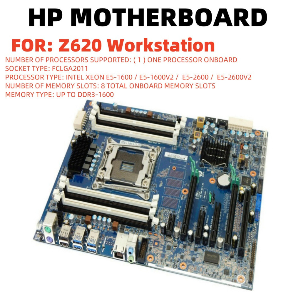 HP Z620 X79 C602 WORKSTATION Motherboard 708614-001 618264-003 708614 ...