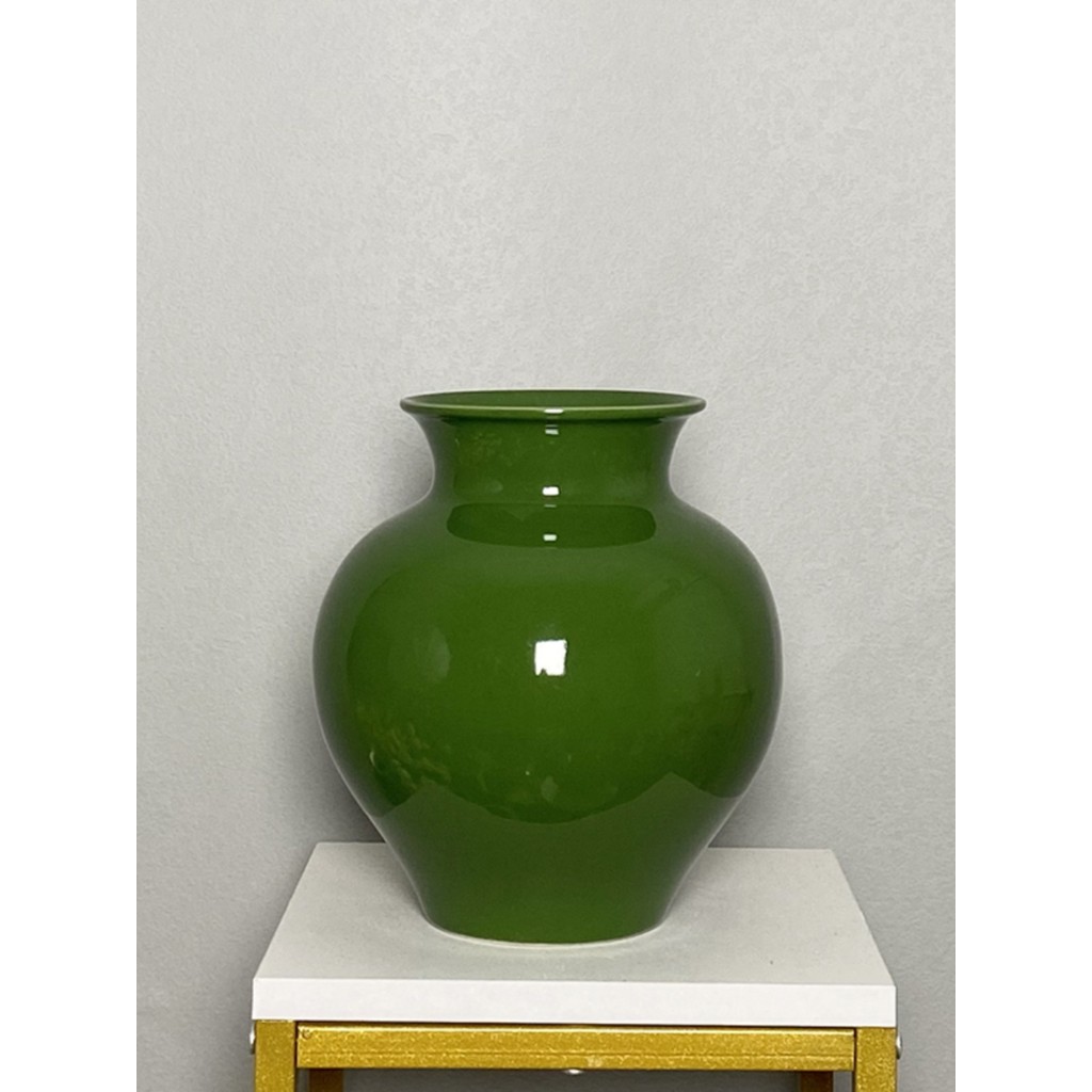 Pasu Seramik Jingdezhen Gaya Retro Wabi-Sabi Buatan Tangan Hijau Desa ...