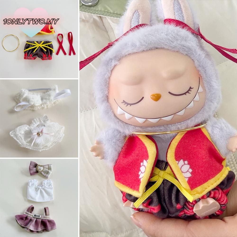 1ONLYTWO For 15-17cm Labubu Doll Clothes, Cloth POP MART Handmade Doll ...