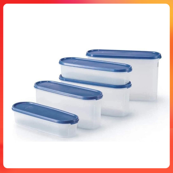 Tupperware Modular Mates Super Oval Set 900ml 1.8L 2.9L Air Tight Bekas ...