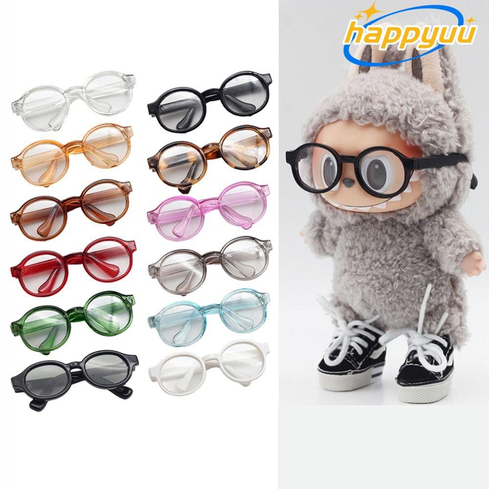 HAPPYUU Toys Round Glasses, DIY Accessories Doll Decoration Labubu Doll ...