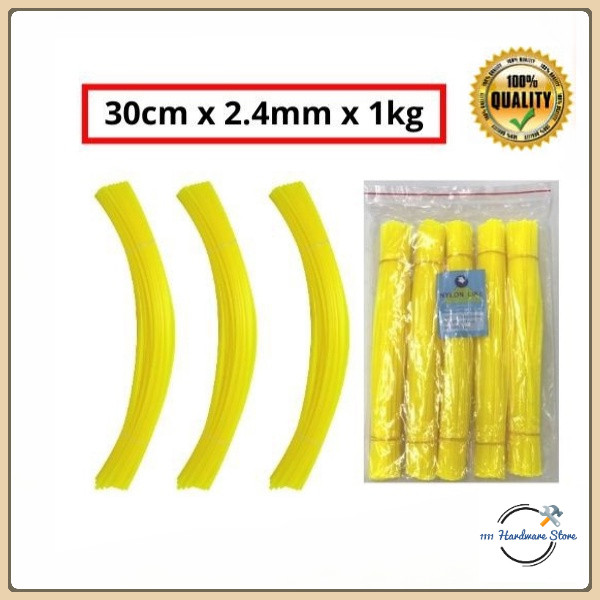 TALI MESIN RUMPUT NYLON HIGH QUALITY GRASS CUTTER TRIMMER LINE ( TALI TANGSI ) 5 ROLL PER PACK ...