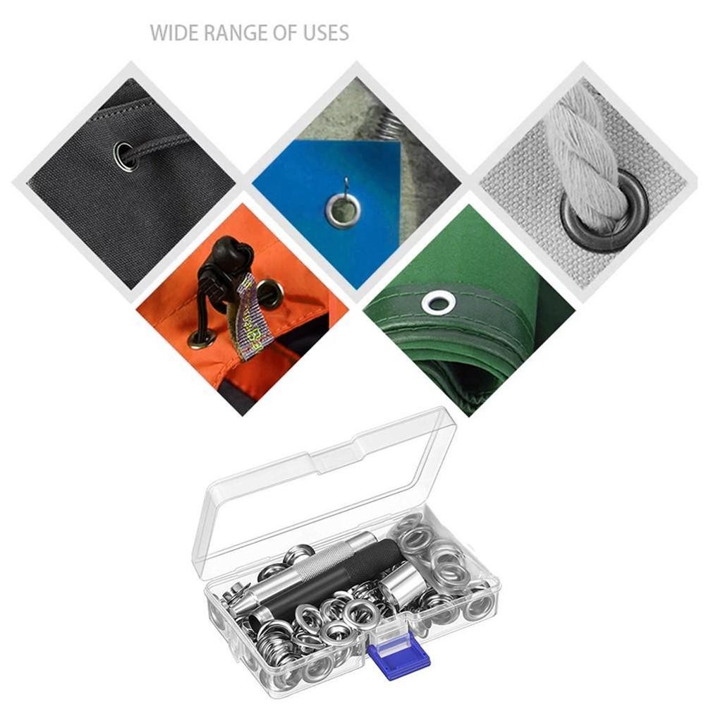 Set Eyelet Tool Set Grommet Kit Punch Grommets Tarpaulin Eyelet Kit ...