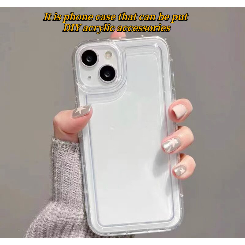 Customized 1cm 2cm DIY Shaker Phone Case Acrylic Heads baby's faces ...