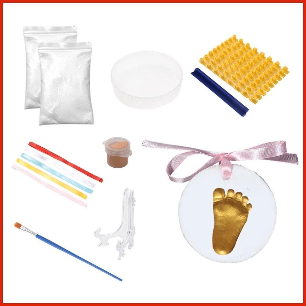 Baby Handprint Kit Foot Handprint Kit Nursery Art DIY Handprint ...