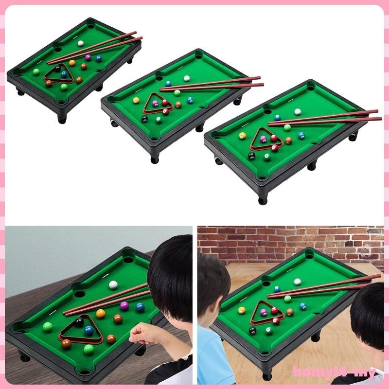 [HomyldfMY] Mini Table Pool Toy Game Set Balls Snooker Desktop Adults ...