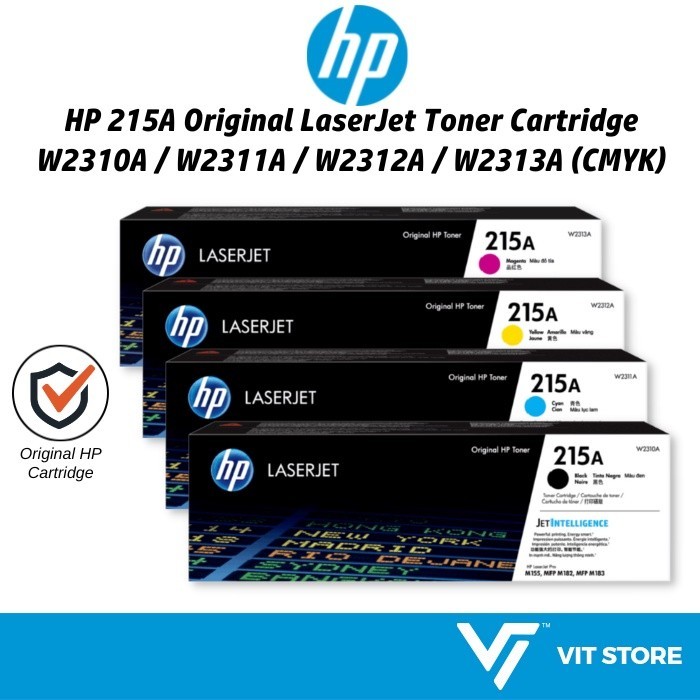 [Asal] HP 215A LaserJet Toner Cartridge (W2310A Black / W2311A Cyan ...