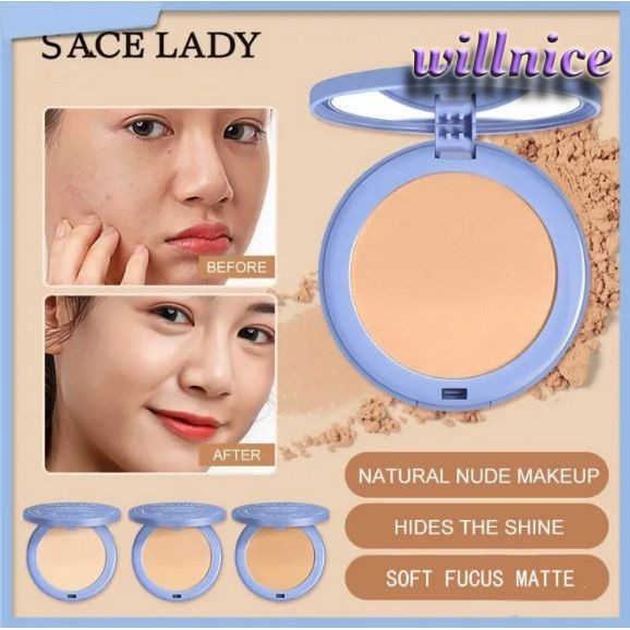 Sace Lady Compacts Powder Foundation Oil Control Waterproof Matte ...