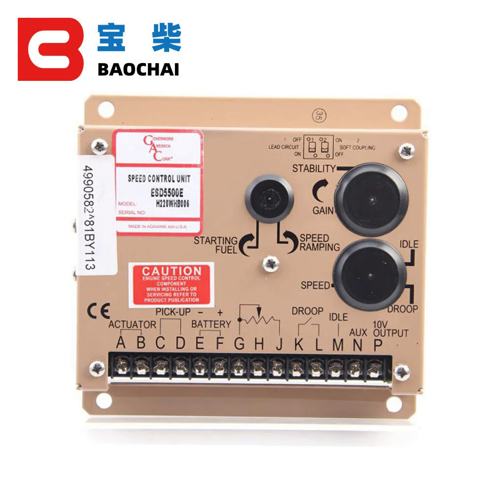 original ESD5500E Generator Speed Controller module 5500E electric speed Governor 12v 24v DC ...