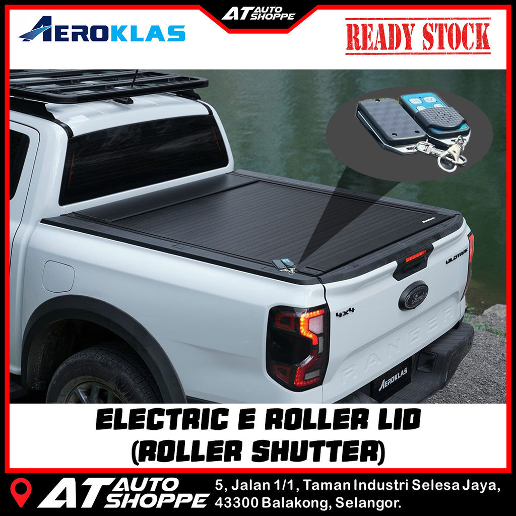 AEROKLAS ELECTRIC E ROLLER LID FOR FORD RANGER NEXT GEN 2023 T9 XL XLT WILDTRAK RAPTOR AUTO ...