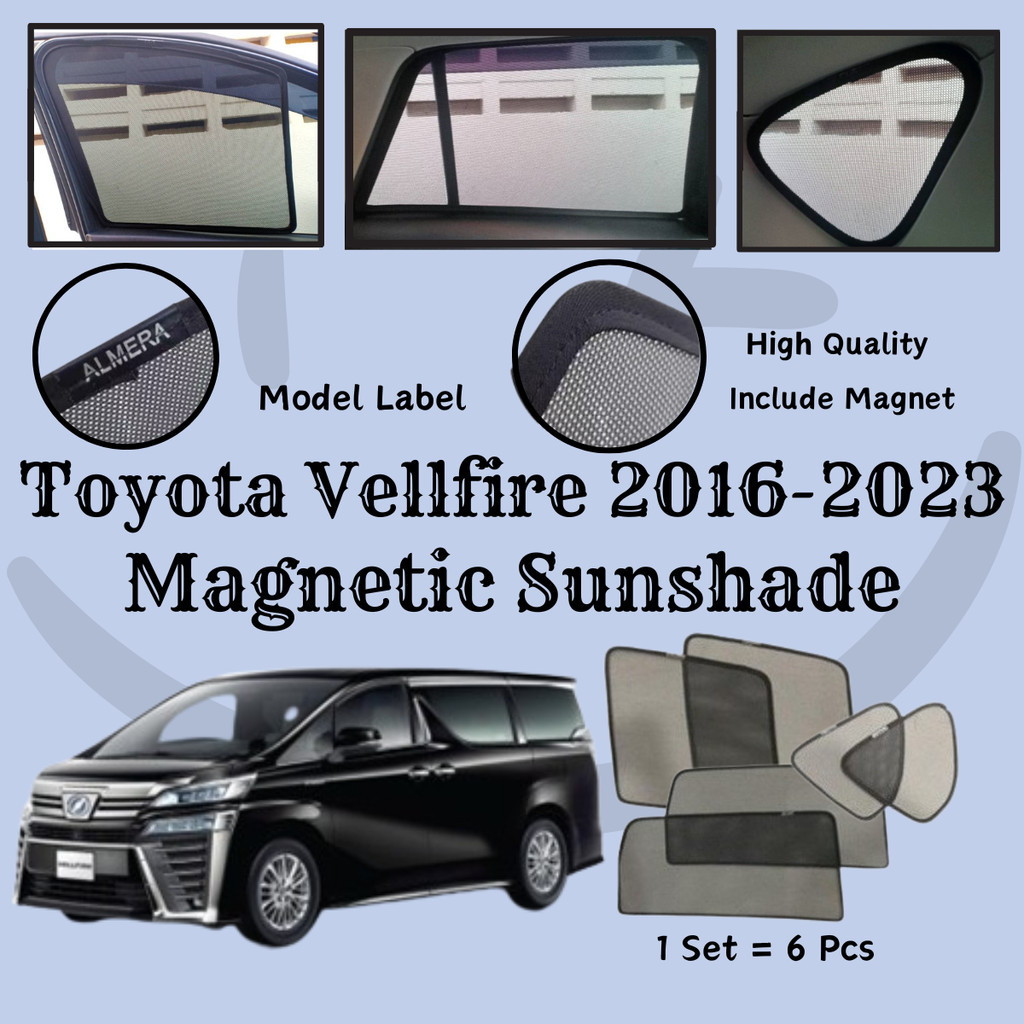 Toyota Vellfire 2016-2023 Epic Magnetic Sunshade [2/6 PCS] | Shopee ...