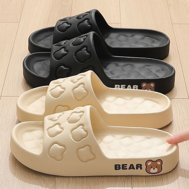 Cute Cartoon Bear Wanita Selipar Women Slipper Perempuan Indoor Selipar ...