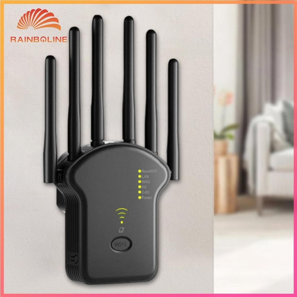 Rain 1200Mbps Wireless WiFi Repeater Wifi Signal Booster 2.4G 5G WiFi ...