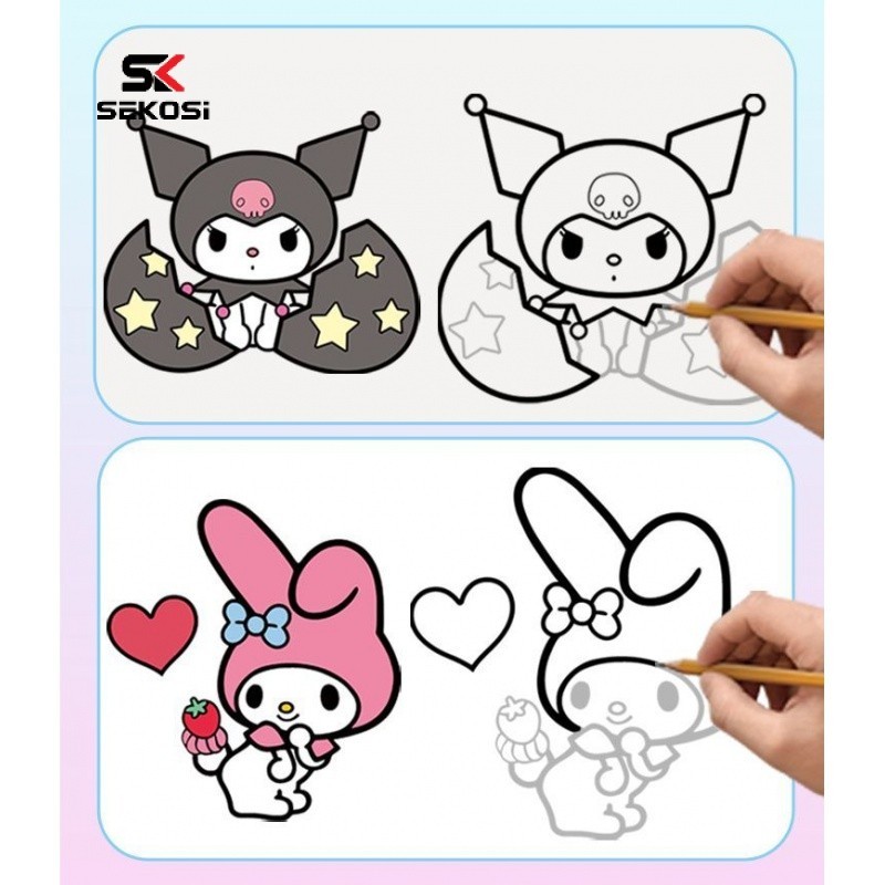 Sk Cartoon Melody Coloring Book Children's Sketch Book Melody Painting ...