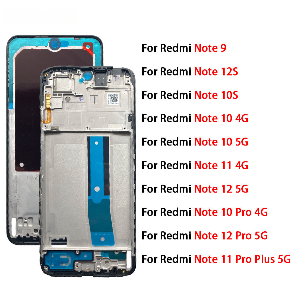 New Metal Middle Frame For Xiaomi Redmi Note 9 10S 10 11 Pro Plus 12S ...