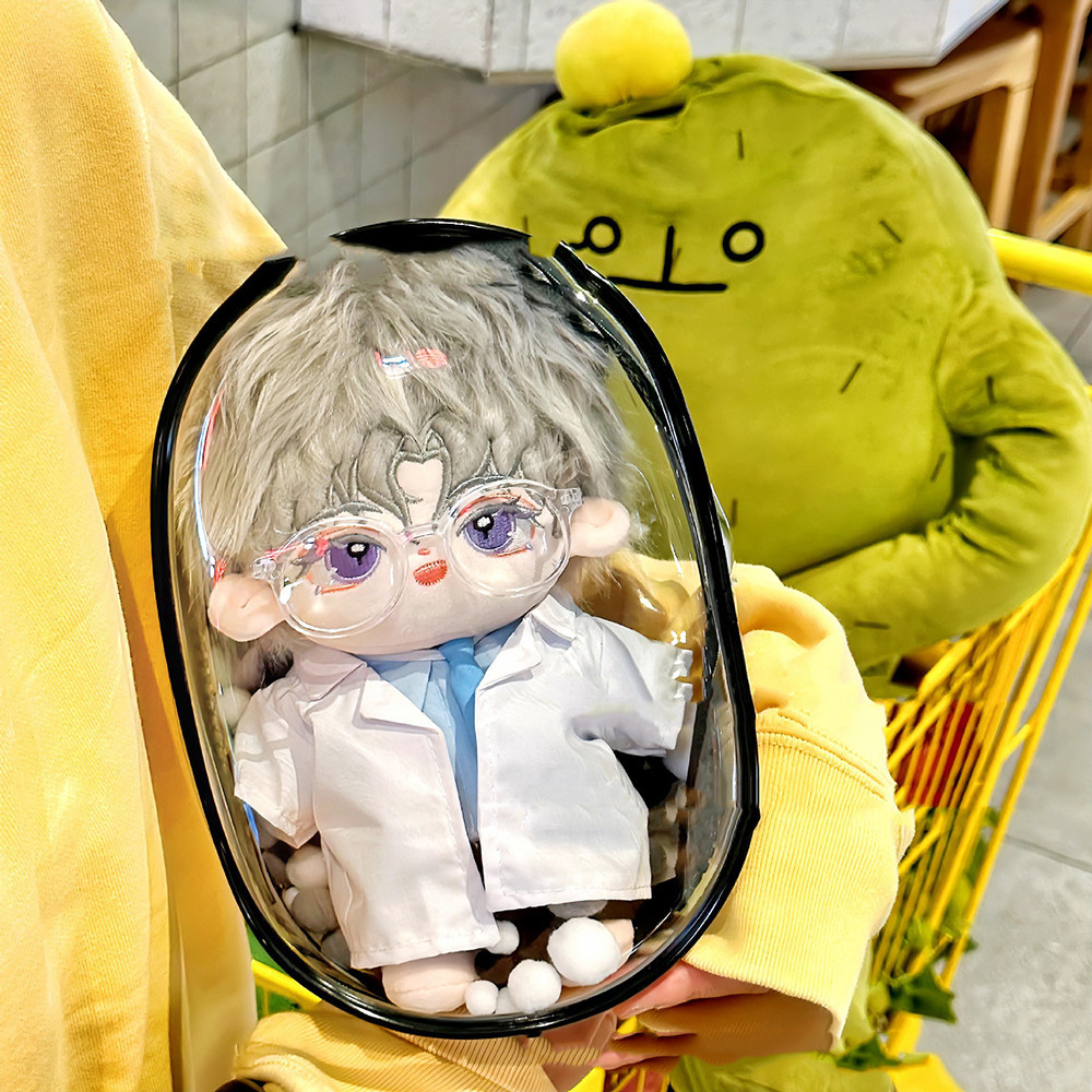 Transparent storage baby three labubu universal display box keychain ...