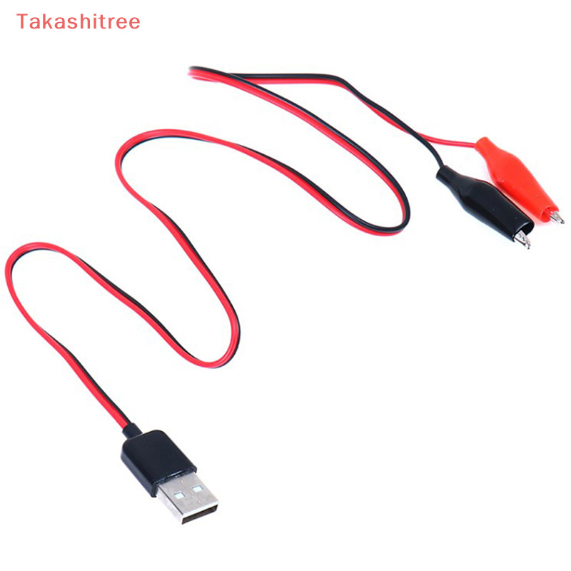 (Takashitree) USB Male Connector to Alligator Test Clips Clamp USB ...