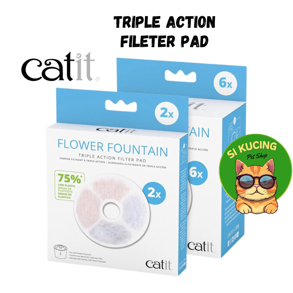 Catit Triple Action Replacement Filter for Drinking Fountain / Flower ...