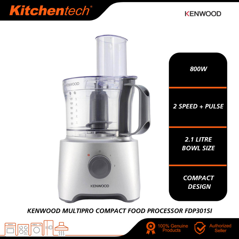Kenwood Multipro Compact Food Processor FDP301SI 800W 2.1L FDP301SI ...