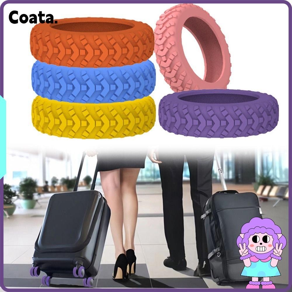 COATA 8PCS/Set Suitcase Wheels Protection Cover, with Silent Sound ...