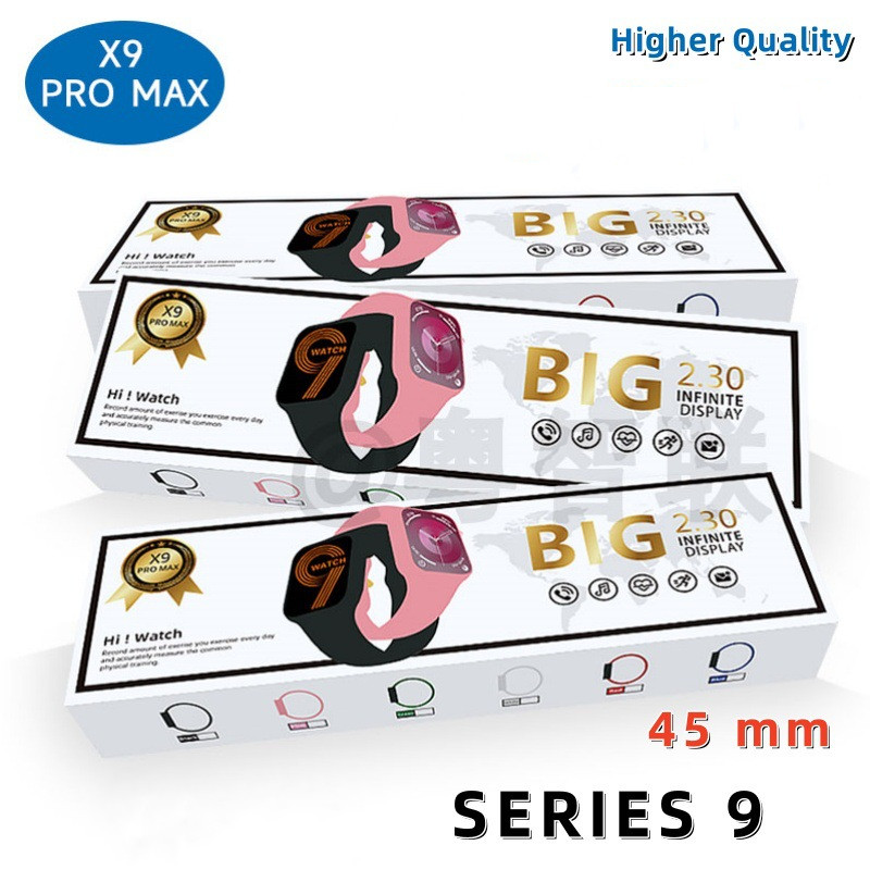 X9 PRO MAX BIG Smart Watch Call HD Rotating Game Health Watch | Shopee ...