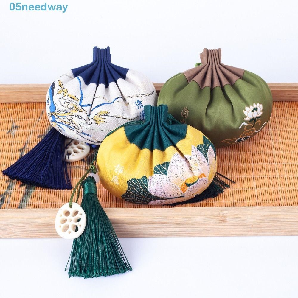 NEEDWAY Chinese Style Pouch Graduation Gift Pendant Retro Lotus Root ...