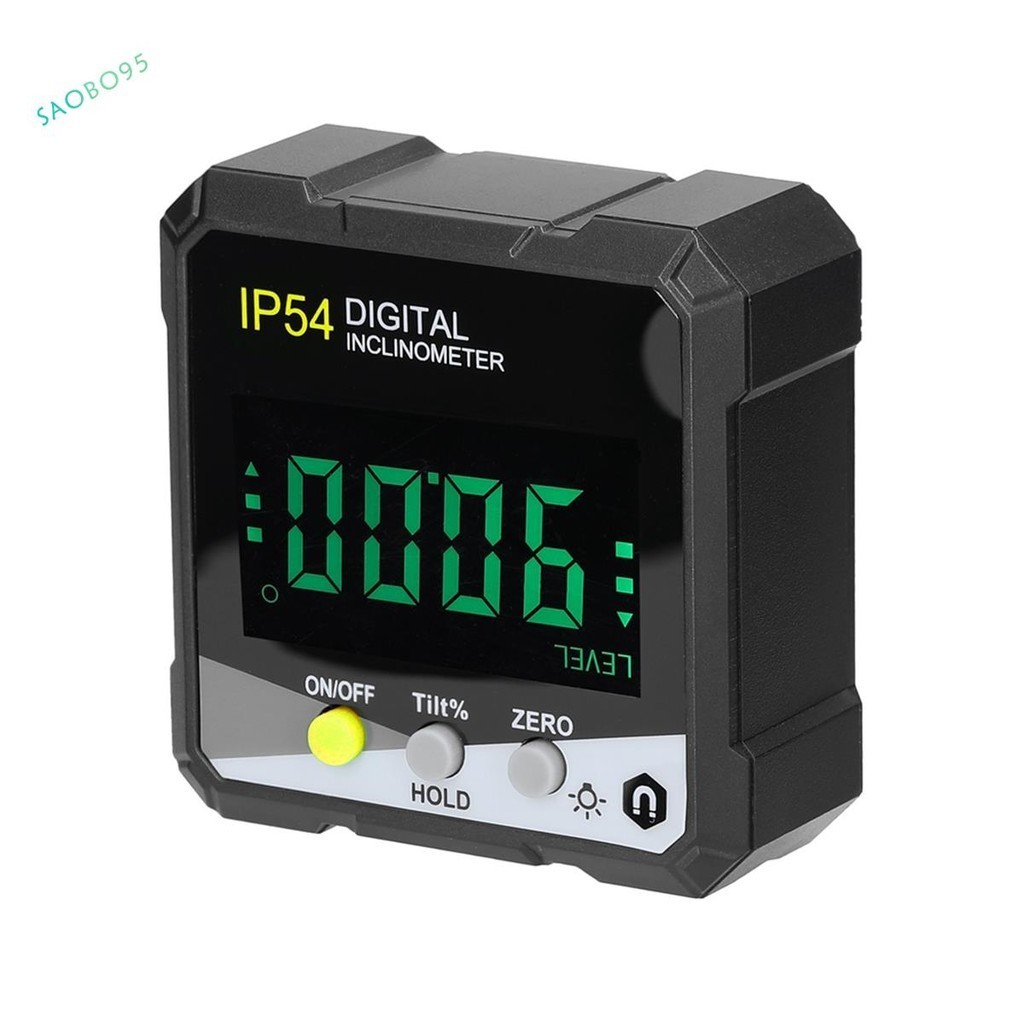 IP54 4X90° Portable Digital Inclinometer LCD Backlight Digital ...