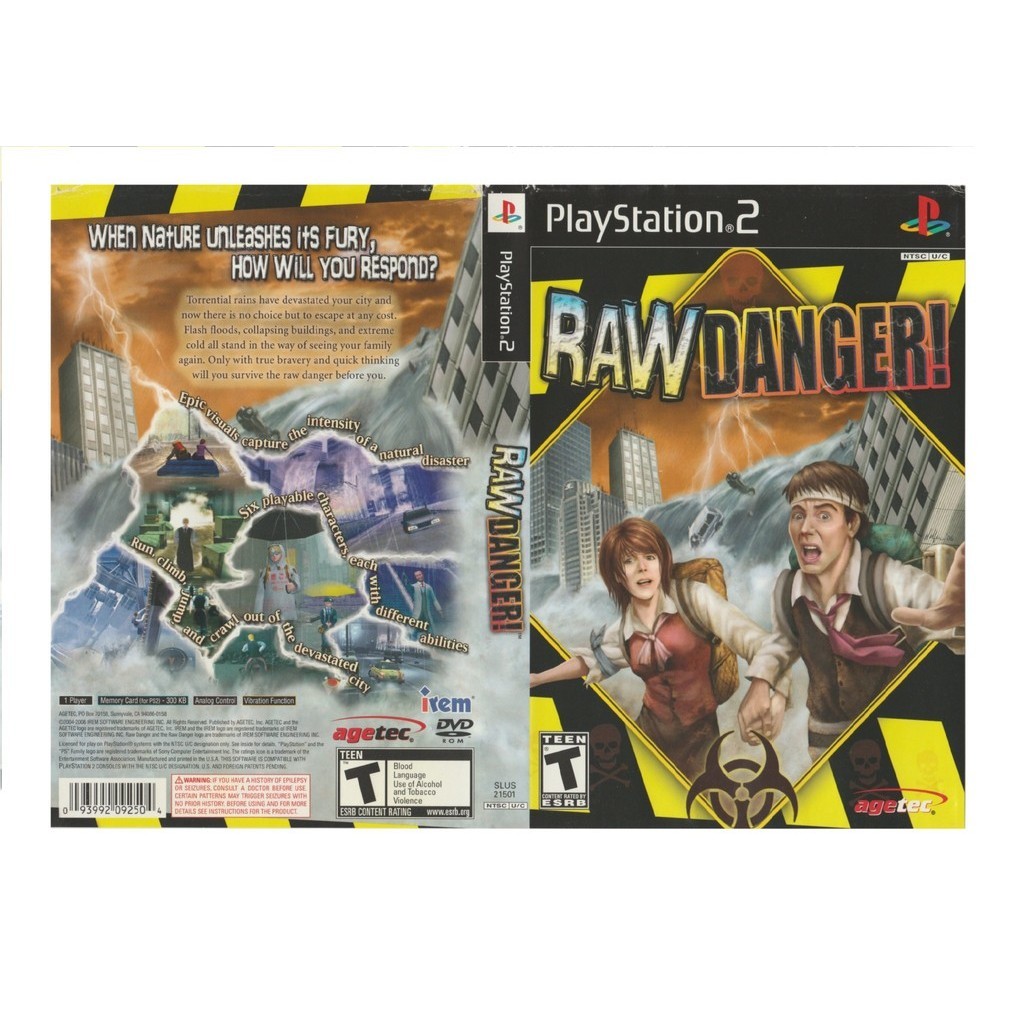 🔥PS2 Games CD DVD 🔥PS2 Raw Danger (DVD Game) | Shopee Malaysia
