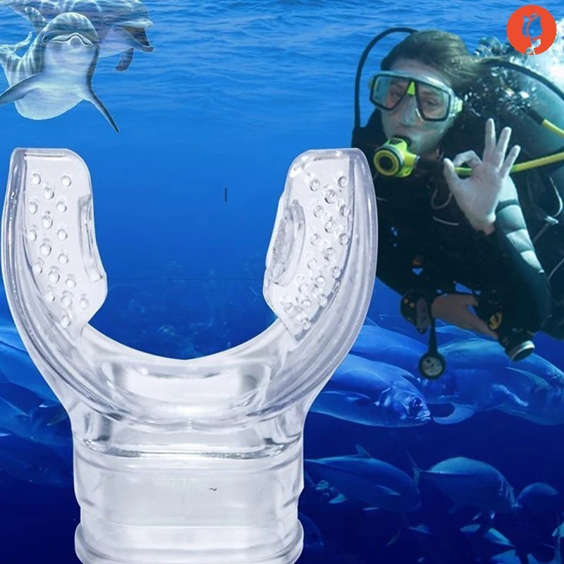 Food Grade Soft Silicone Scuba Snorkel Mouthpiece Bite With Fixed Tie ...