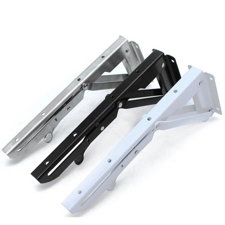 Folding Wall Shelf Flexible Wall Mount Fold Bracket Wood Rack Wall ...