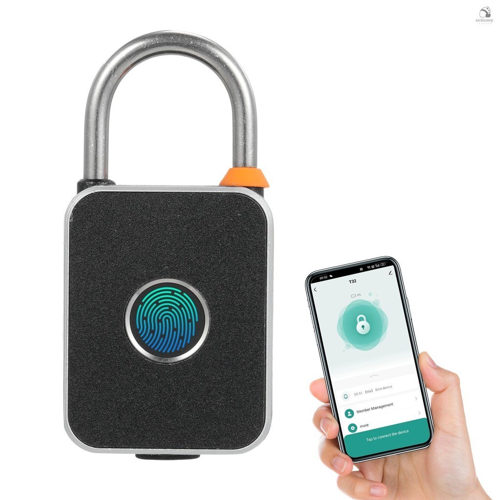 Fingerprint Padlock with APP Unlock Locker Lock Smart Padlock with ...