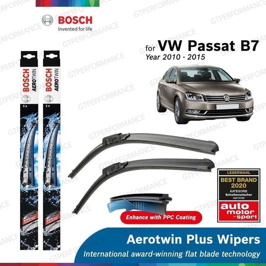 Bosch Aerotwin Plus Multi Clip Wiper Set for Volkswagen Passat B7 (24 ...