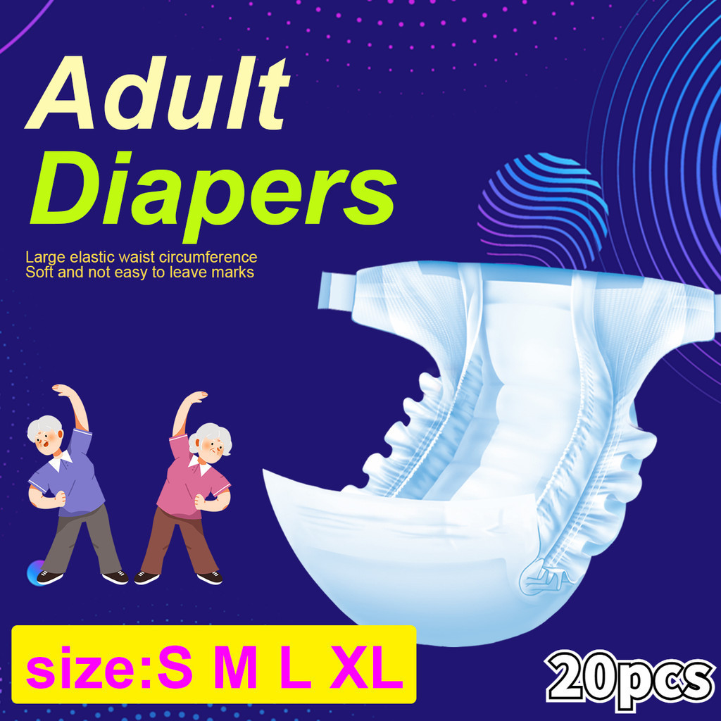 Happily Babies Diaper for Adult Tape 20pcs High Quality Patient Diapers ...