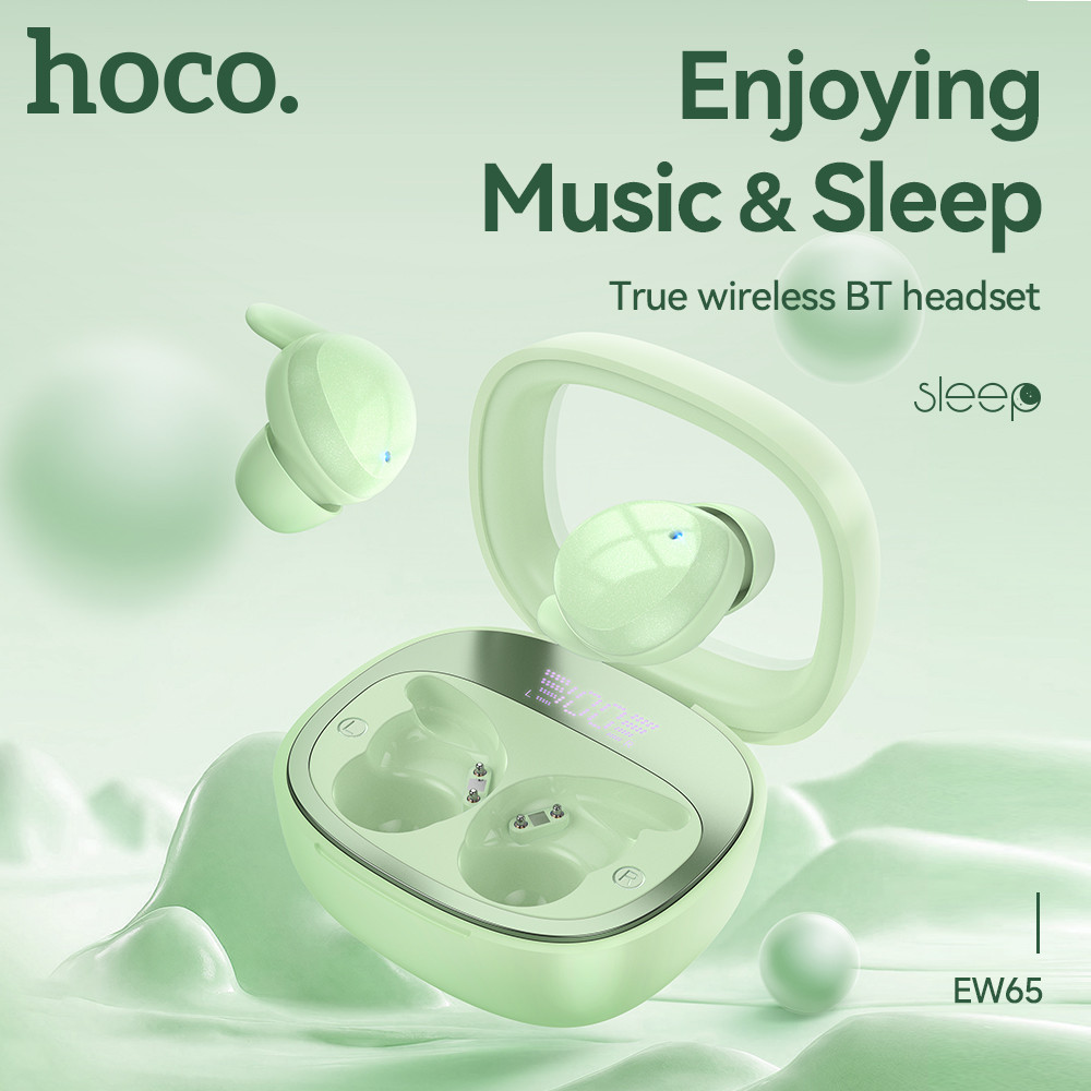 HOCO EW65 TWS True Wireless Bluetooth Headset Sleep In-ear Earphones ...