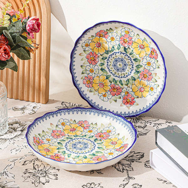 set pinggan mangkuk Plat Tembikar Bohemian ,Pinggan Mangkuk ,2024 Rumah ...