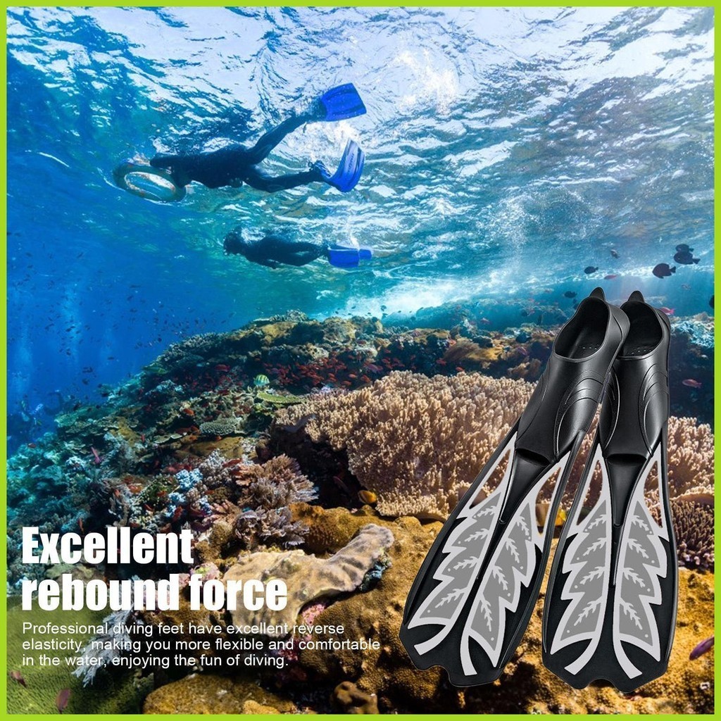 Snorkeling Fins Set Flexible Diving Fins Leakproof Swimming Fins Diving ...