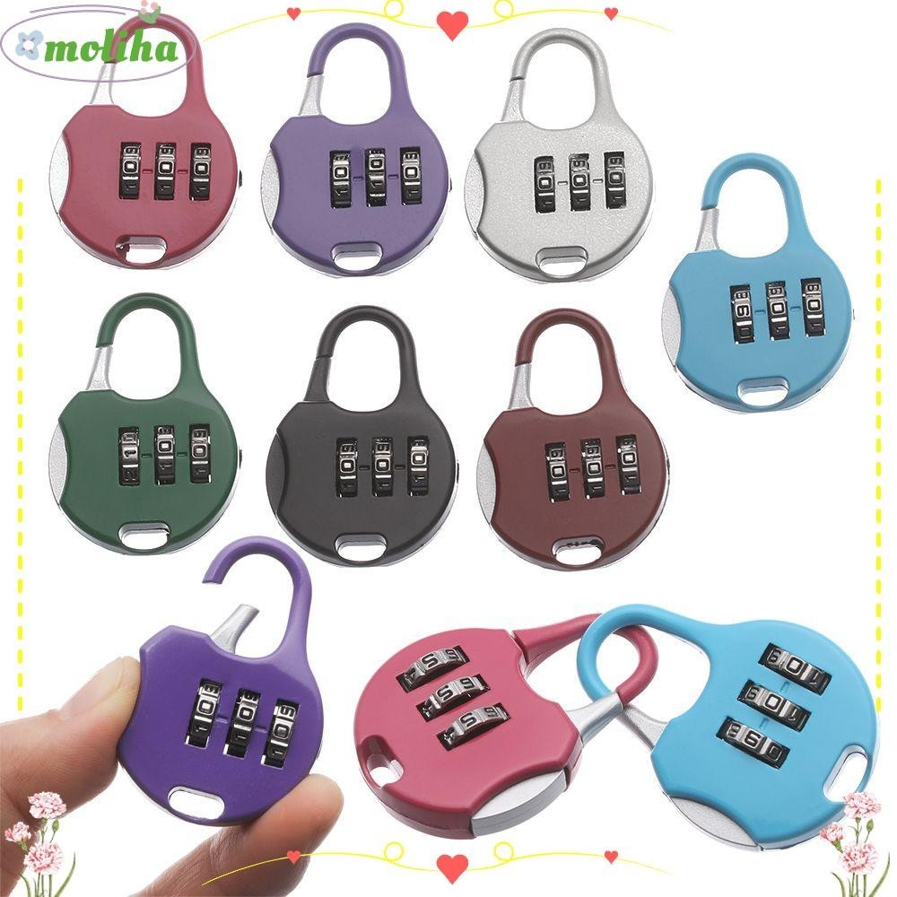 MOLIHA 1pcs Password Lock Outdoor Metal Diary Protector Combination ...