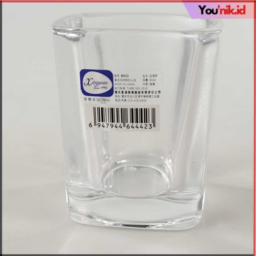 Younik - Glass Cup Glass Coffee Wine Jamu One Shot 60ml | Shopee Malaysia