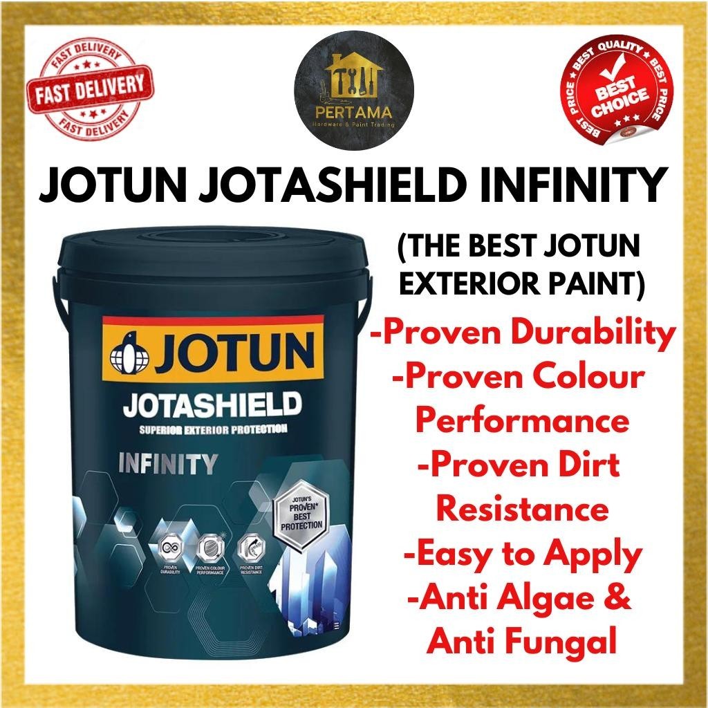 5L JOTUN JOTASHIELD INFINITY (EXTERIOR PAINT) | Shopee Malaysia