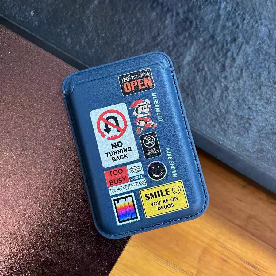 Navy Boy Style Phone Wallet Suitable For Iphone 15 14 13 12 Phone Card ...