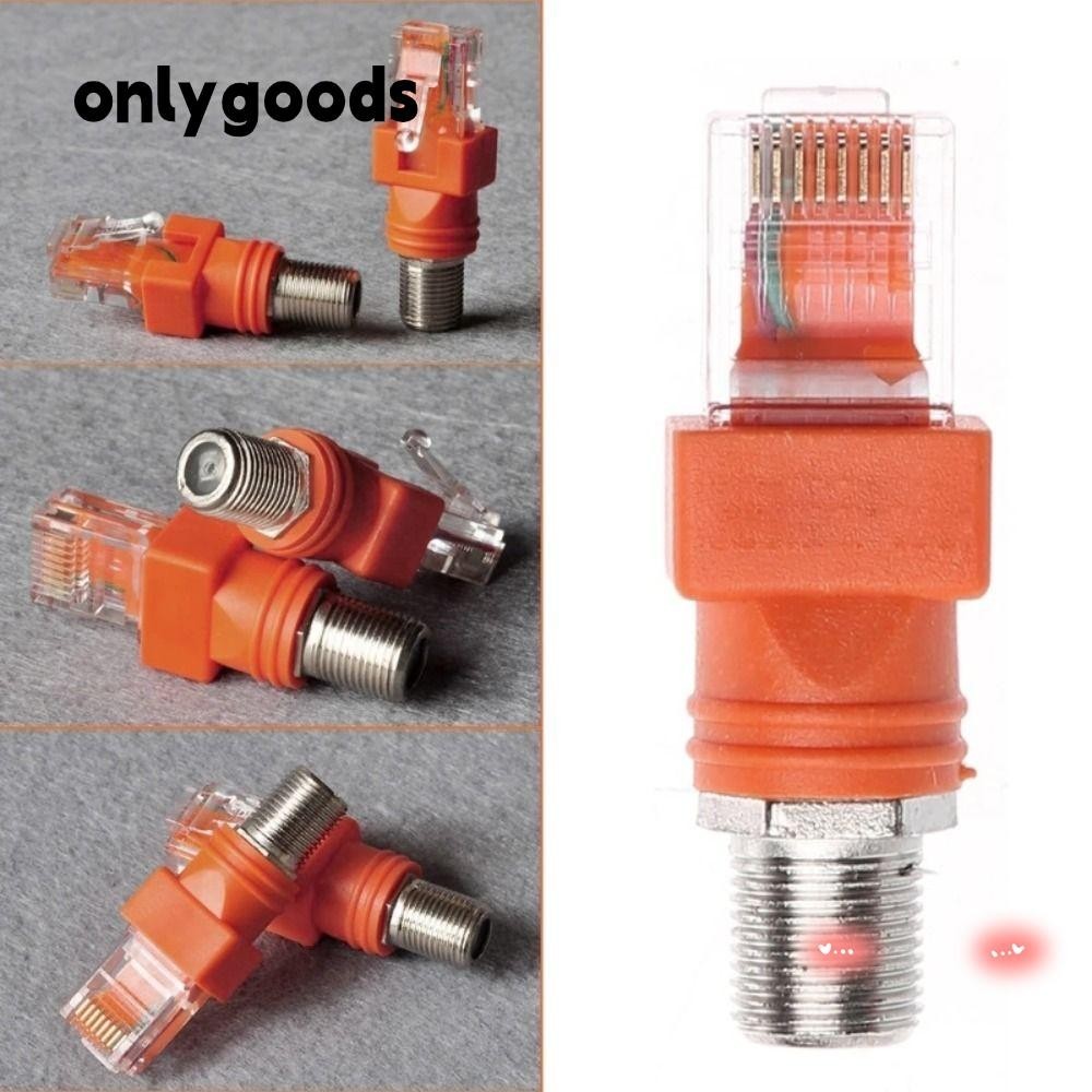 ONLYY RJ45 To RF Connector, Coaxial Barrel Coupler Adapter Coax Adapter ...