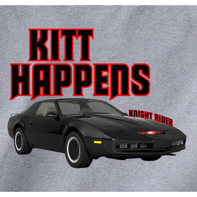 Kitt Happens Knight Rider Tshirt Fun 80S Tv Show David Hasselhoff Trans ...